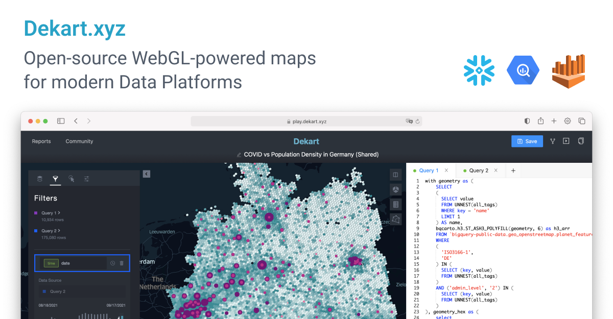 Dekart - Maps for your Data Platform