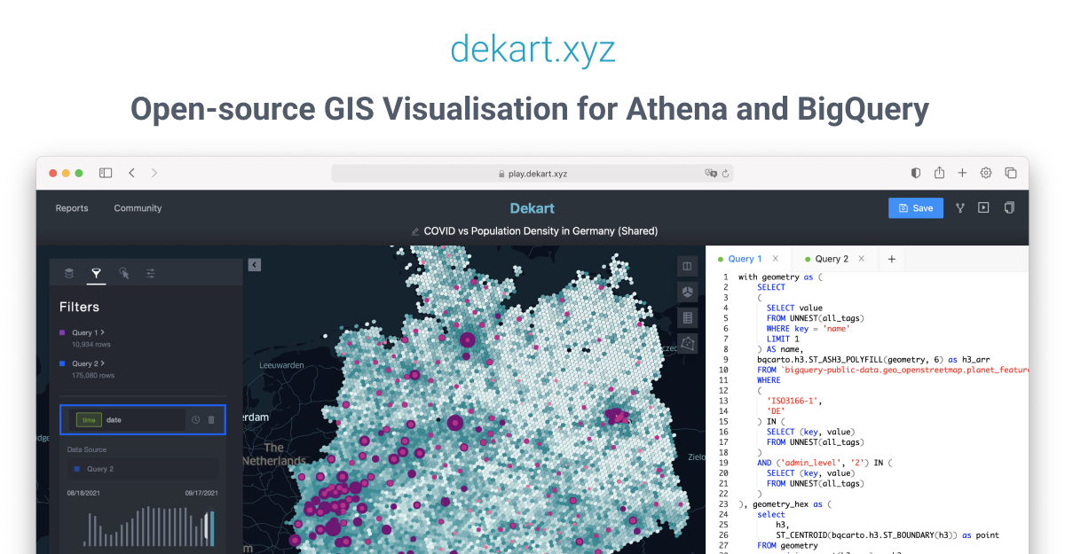 Dekart - Geospatial analysis for BigQuery